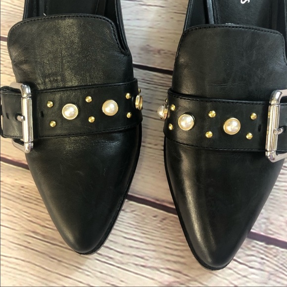 Shellys London | Shoes | Shellys London Black Pearl Mules | Poshmark
